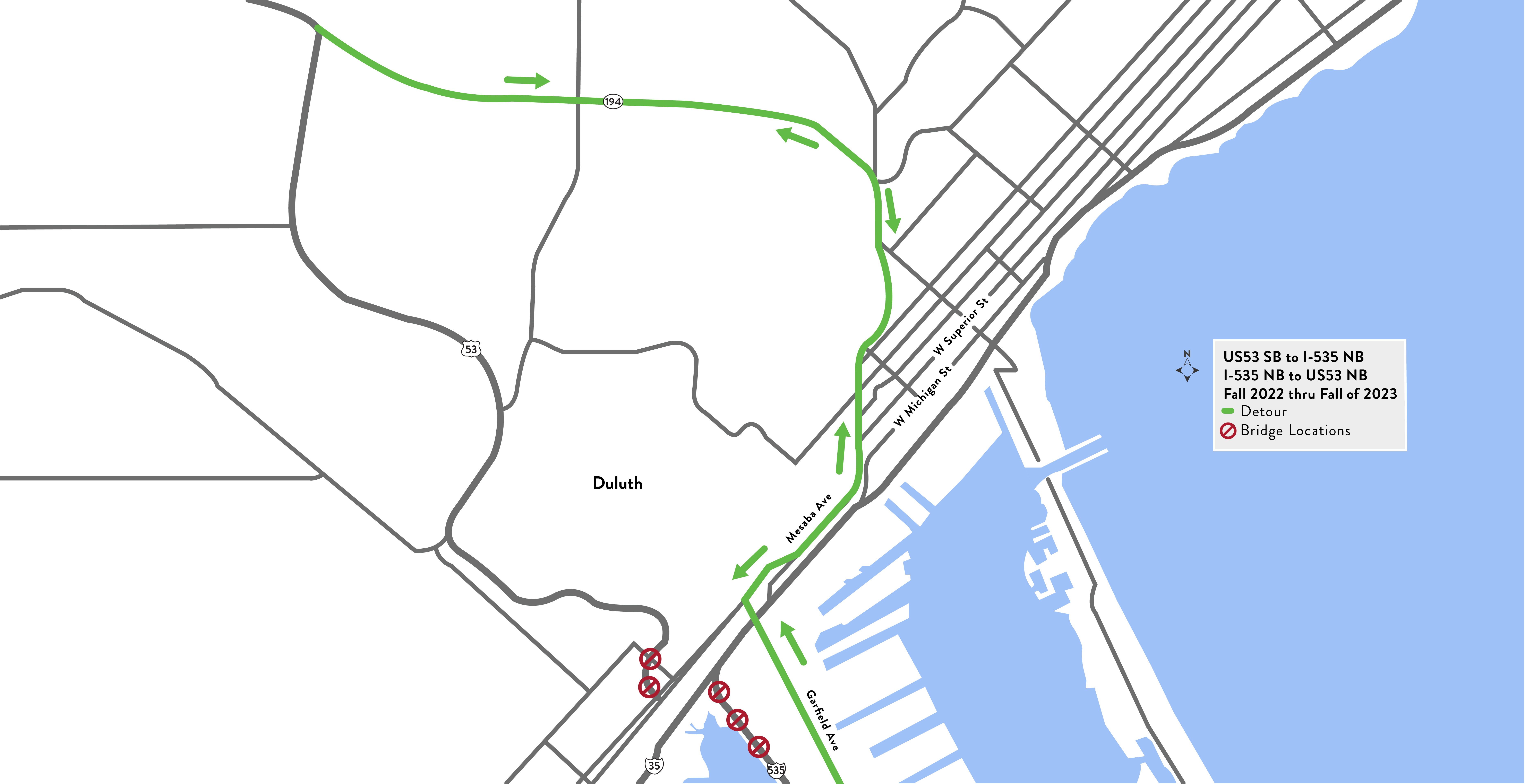 Maps - I-35, I-535, Hwy 53 Twin Ports Interchange Project
