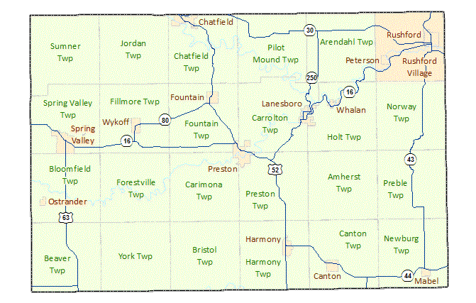 Fillmore County Maps